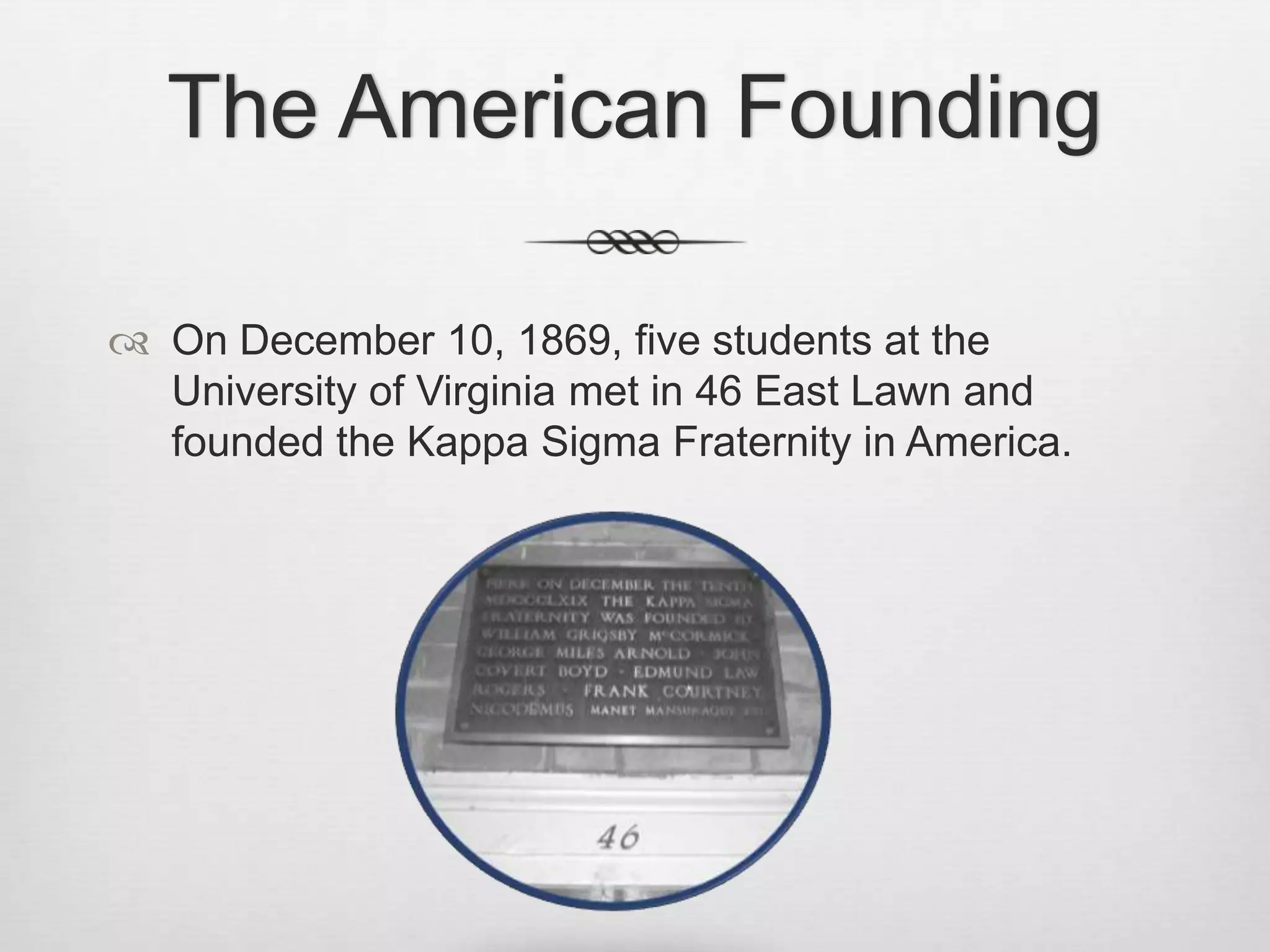 Kappa Sigma History | PPTX