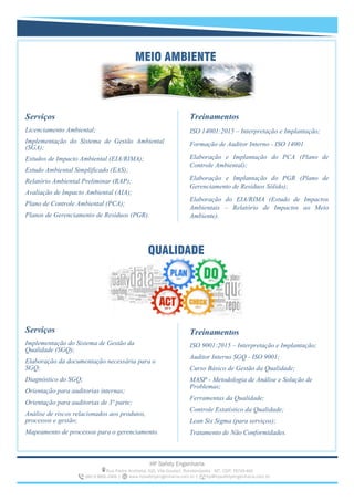 Portfólio - HP Safety Engenharia | PDF