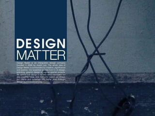 Design Matter Portfolio | PPTX