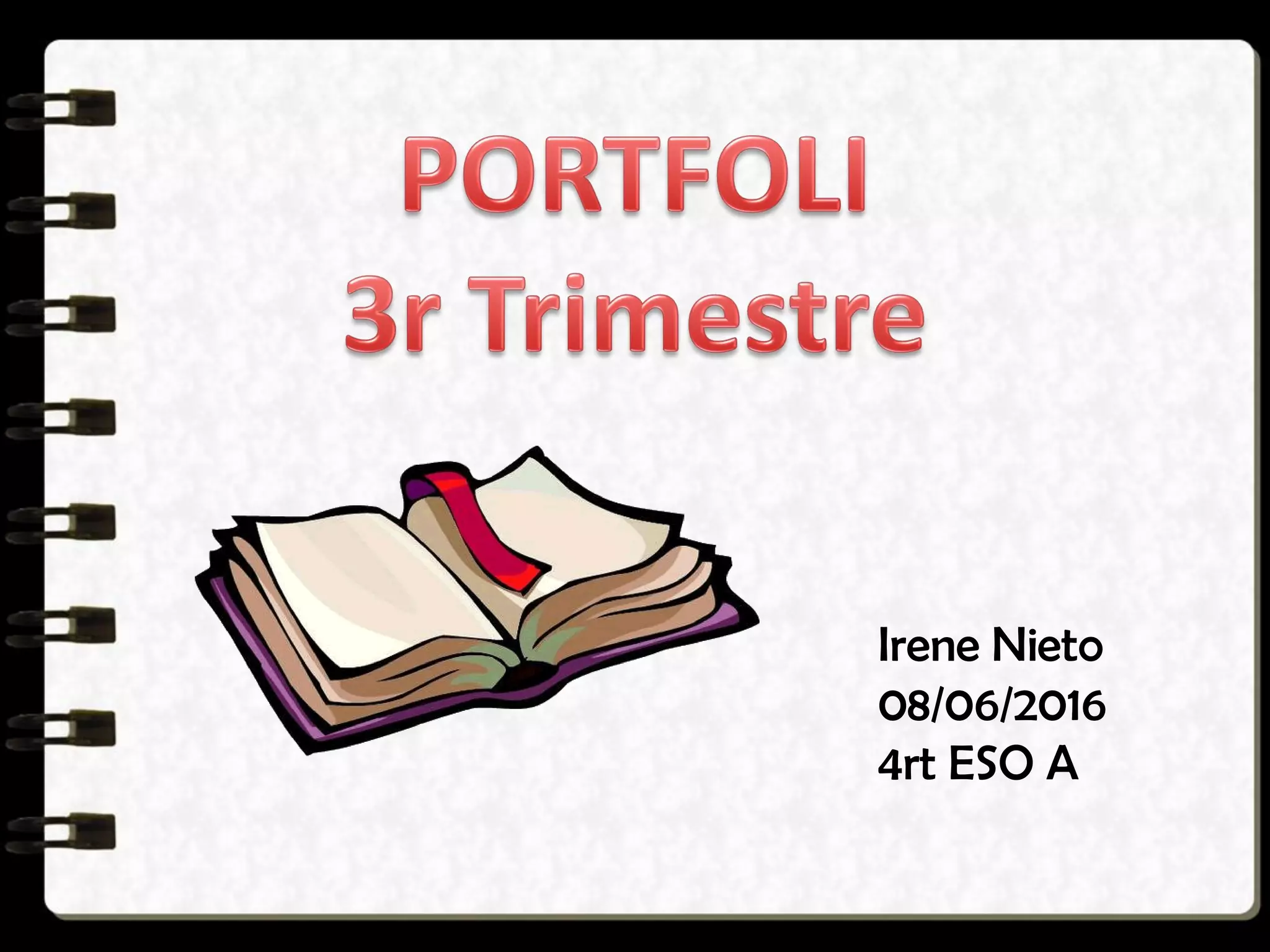 Portfoli 3r trimestre | PPT