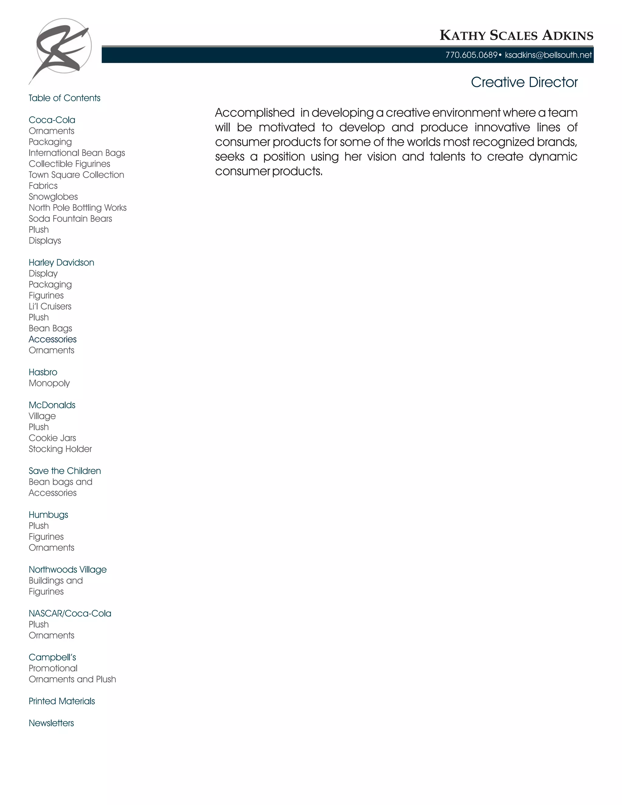 Kathy Scales Adkins Portfolio | PDF