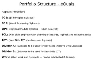 Swansea ITeC Portfolio Structure | PDF