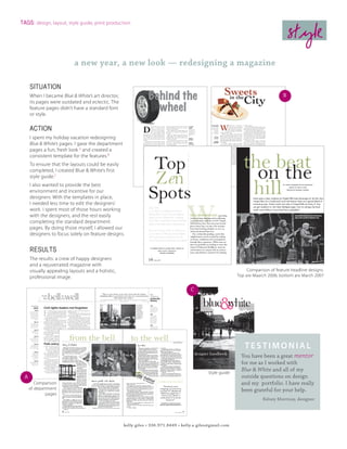 Kelly Giles portfolio | PDF