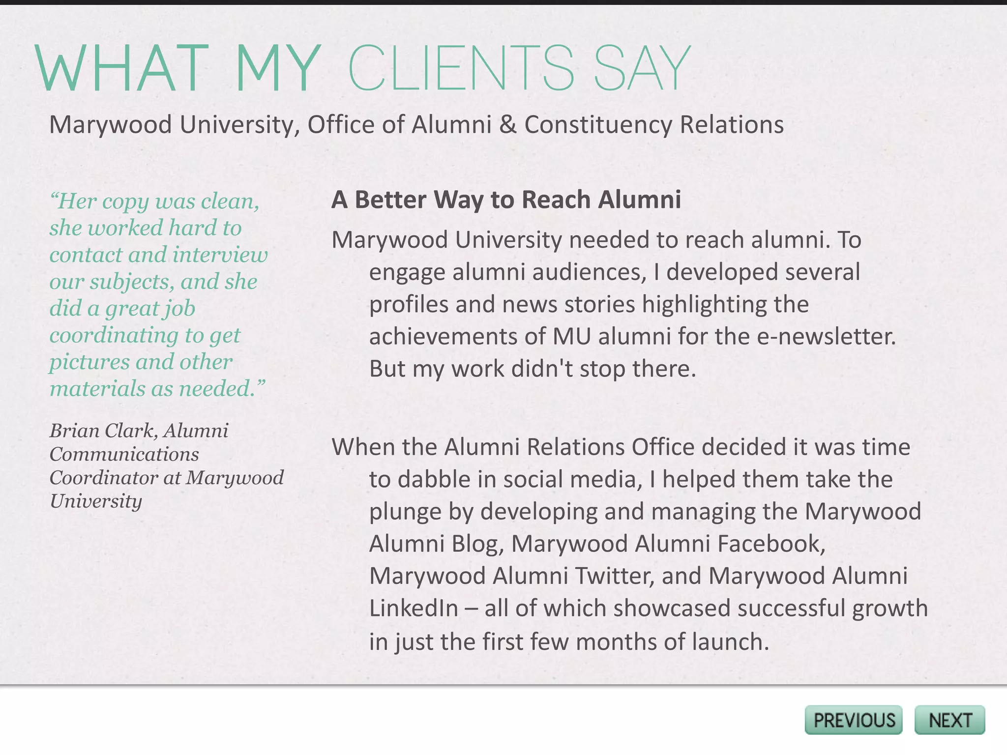 Mandy Boyle: Copywriter Portfolio | PPT