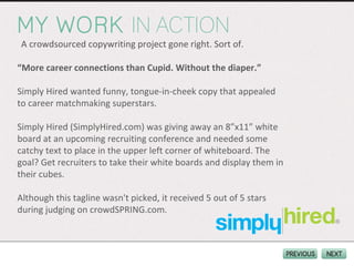 Mandy Boyle: Copywriter Portfolio | PPT