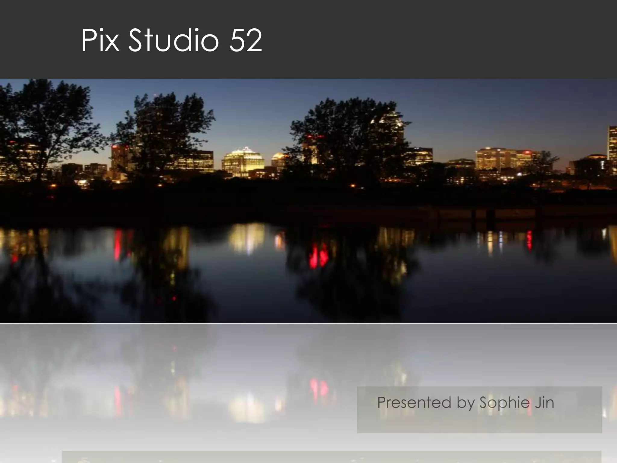 Pix Stuido 52 Portfolio | PPTX