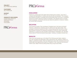 Proforma Portfolio | PDF