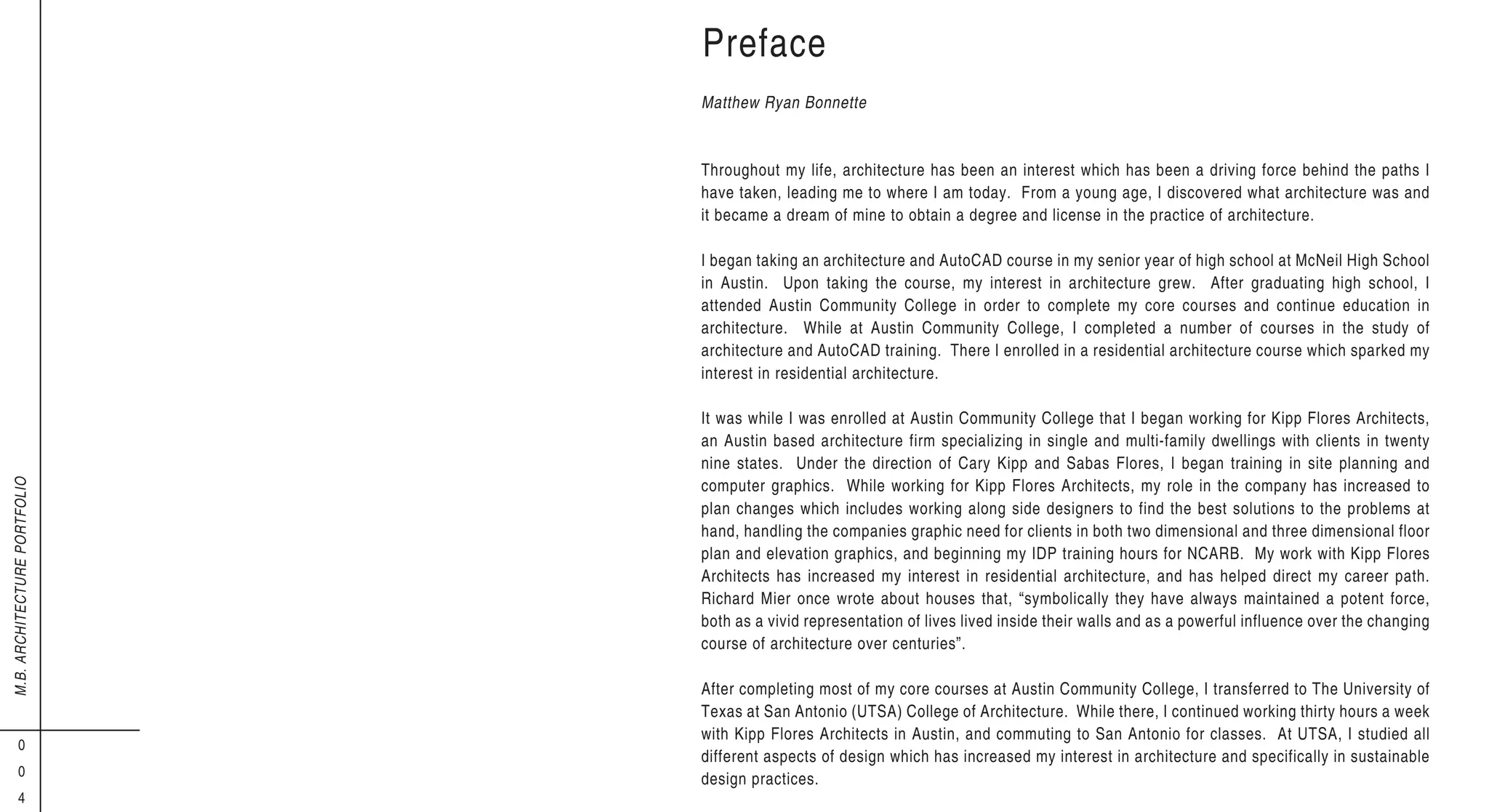 Undergraduate Portfolio | PDF