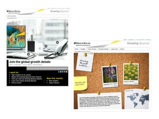 Portfolio of work in EY Global | PDF