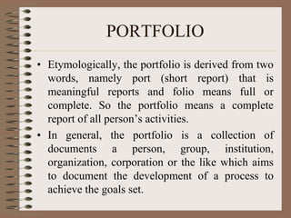 Portfolio | PPT