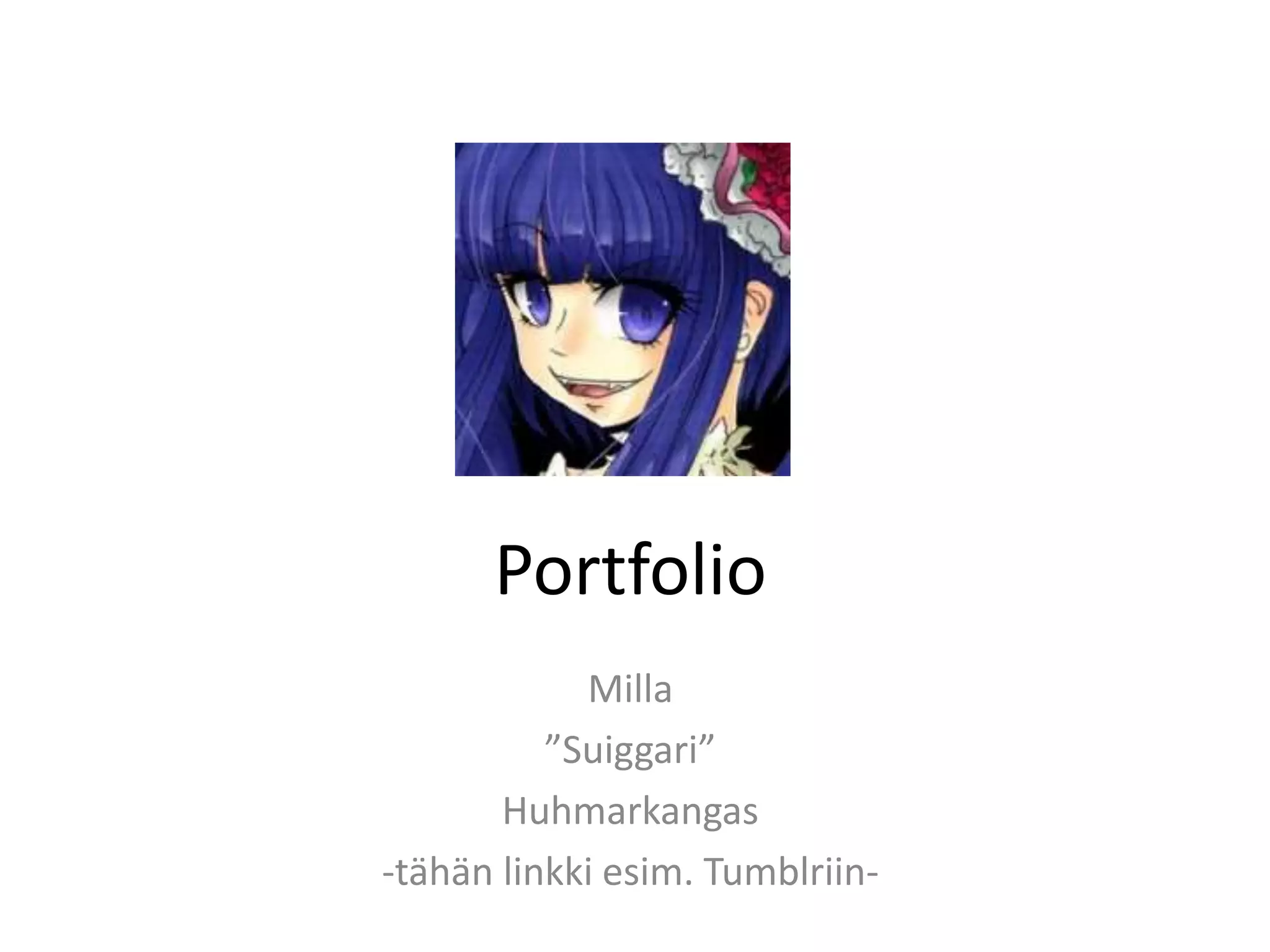 Portfolio-ohje Desuconin taidekujalle | PPTX