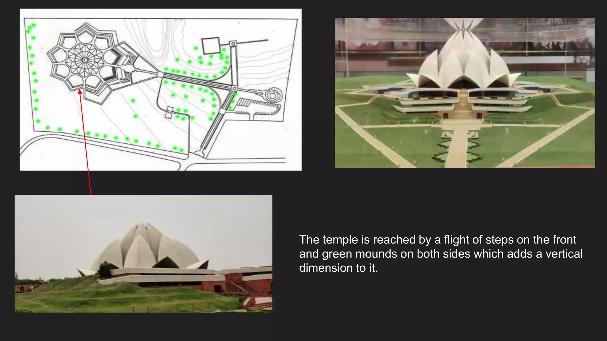 Critical Appreciation of landscape of Lotus Temple | PPTX