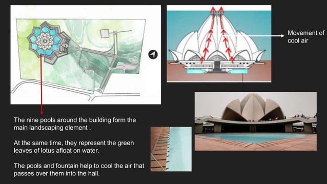 Critical Appreciation of landscape of Lotus Temple | PPTX | Landscaping ...