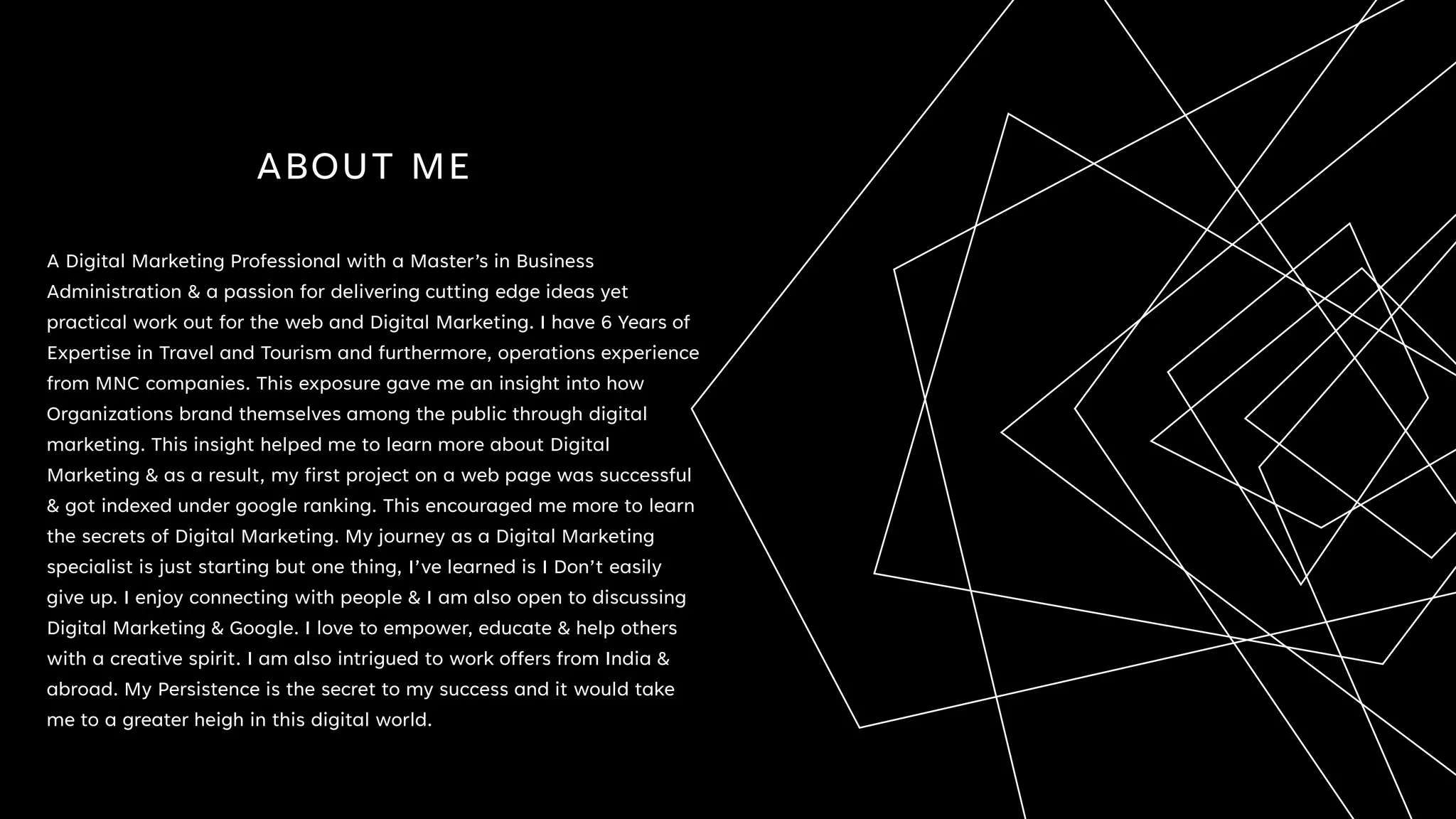 My Digital Marketing Portfolio | PPT