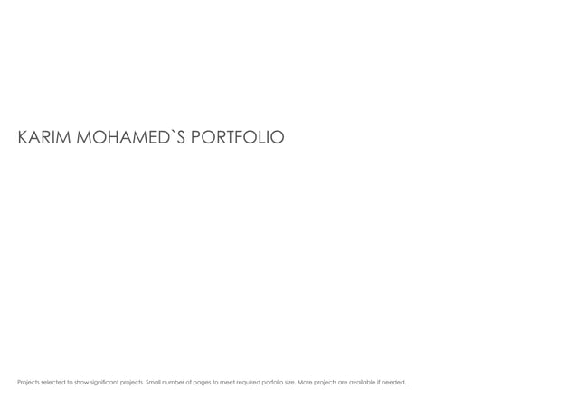 Karim Mohamed`s Portfolio | PPT