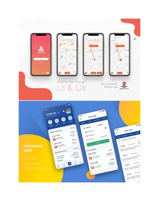 UI/UX Design Portfolio Mobile APP UI Website UI | PDF