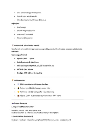 Anspro Technologies, IT Software/Hardware Training Portfolio | PDF