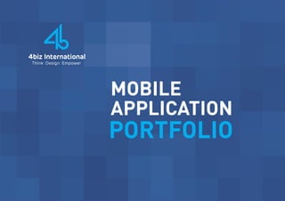 Portfolio 4biz Mobile Apps Products and Packages | PPT