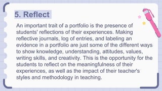 Portfolio-Assessment, Teaching Assessment | PPTX