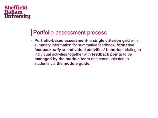 Portfolio based assessments | PPTX | Educational Assessment | Education