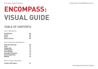 Encompass Visual Guide - Rebranding | PPT