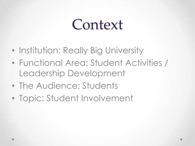 The Importance of Getting Involved | PPT