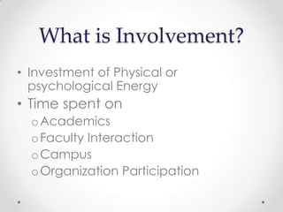 The Importance of Getting Involved | PPTX