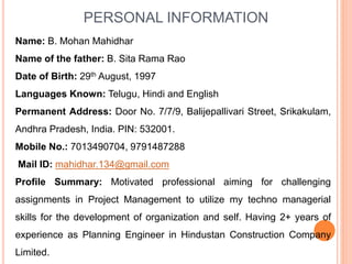 Mahi's Portfoilo | PPTX