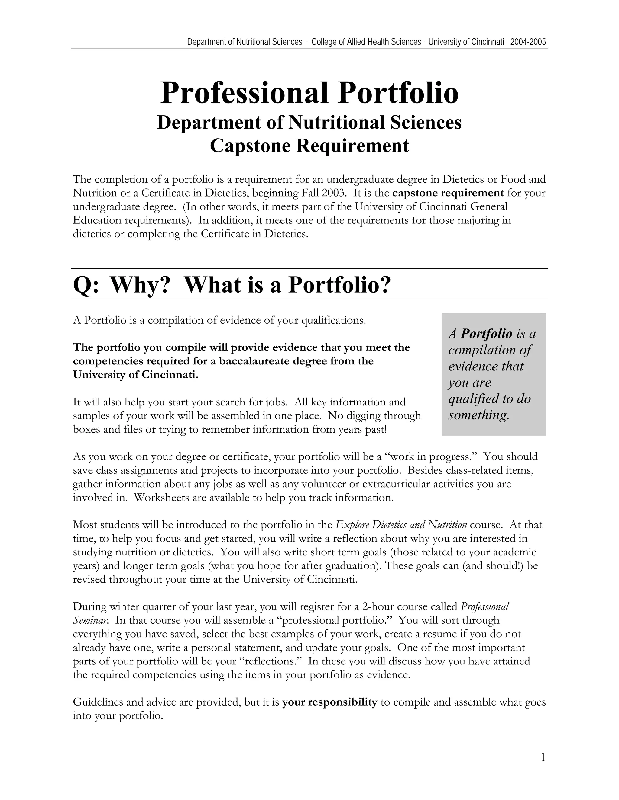 Portfolio Manual Rev 6 04 | PDF