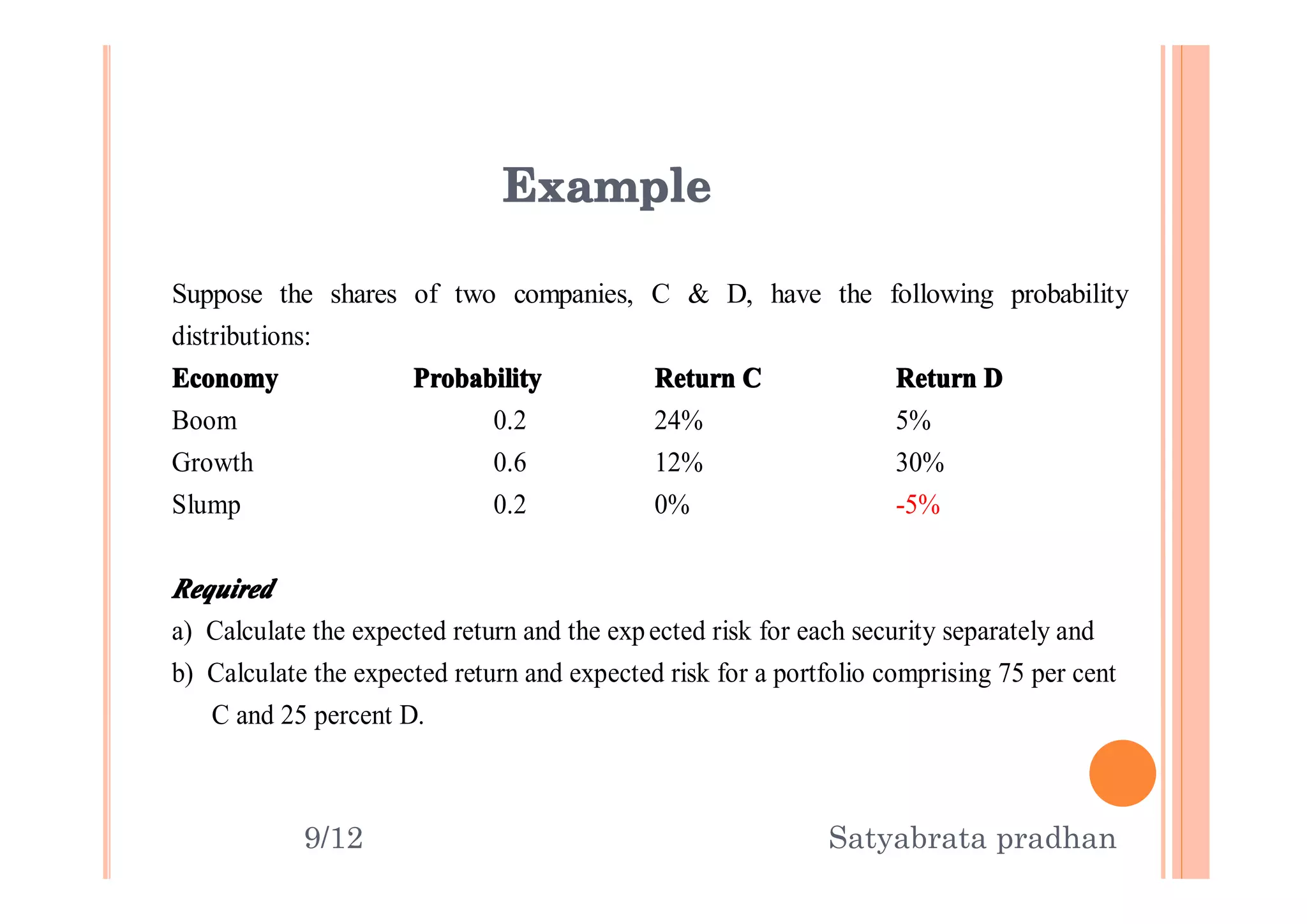 Portfolio markowitz model | PDF