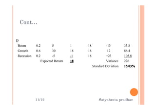 Portfolio markowitz model | PDF