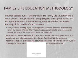 Child and Family Studies Portfolio | PPT