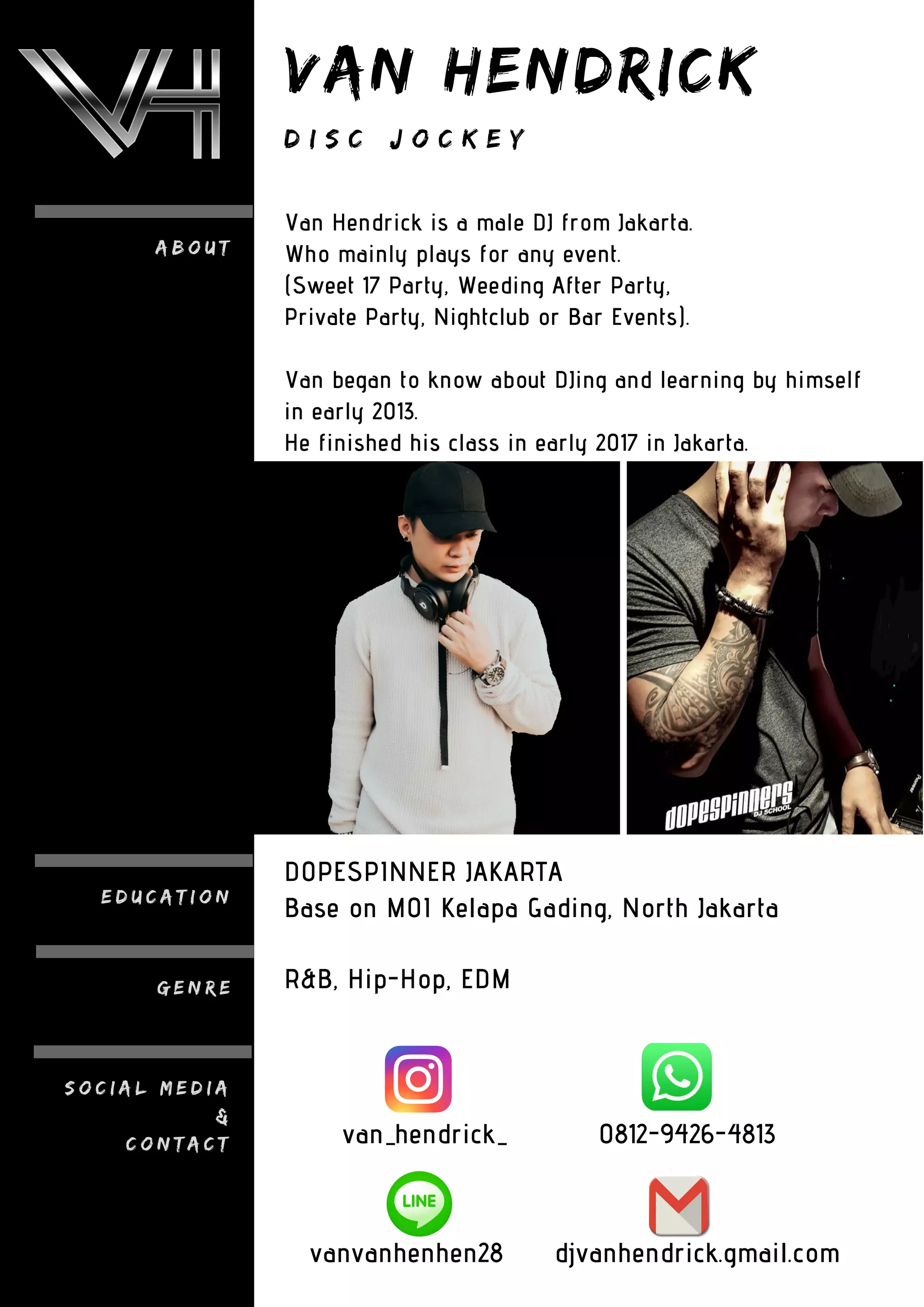 Profile DJ Van Hendrick | PDF