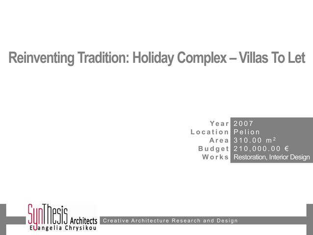 SynThesis Architects - Project Portfolio | PPT