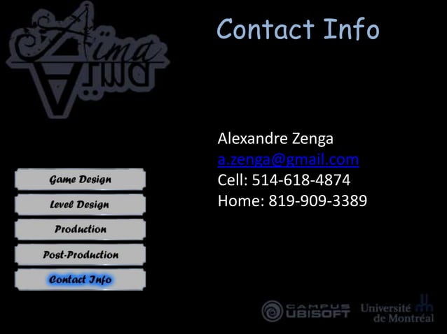 Alexandre Zenga - Portfolio | PPT