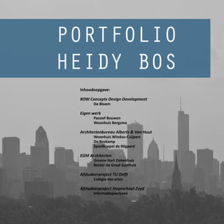 Portfolio Heidy Bos | PDF