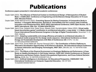 Salih Ceylan Academic and Professional Portfolio | PDF