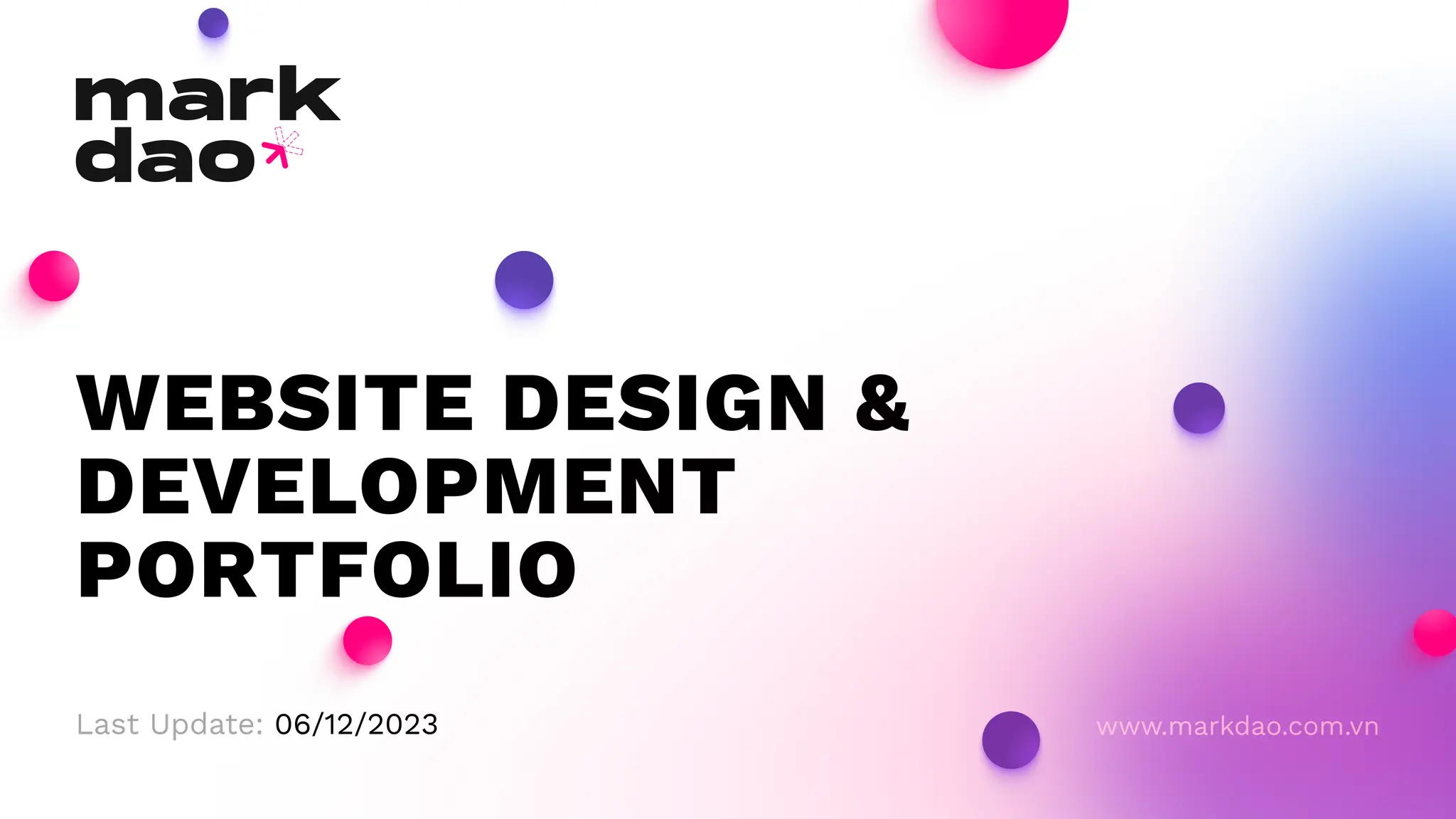Markdao Website Design & Development - Portfolio | PDF