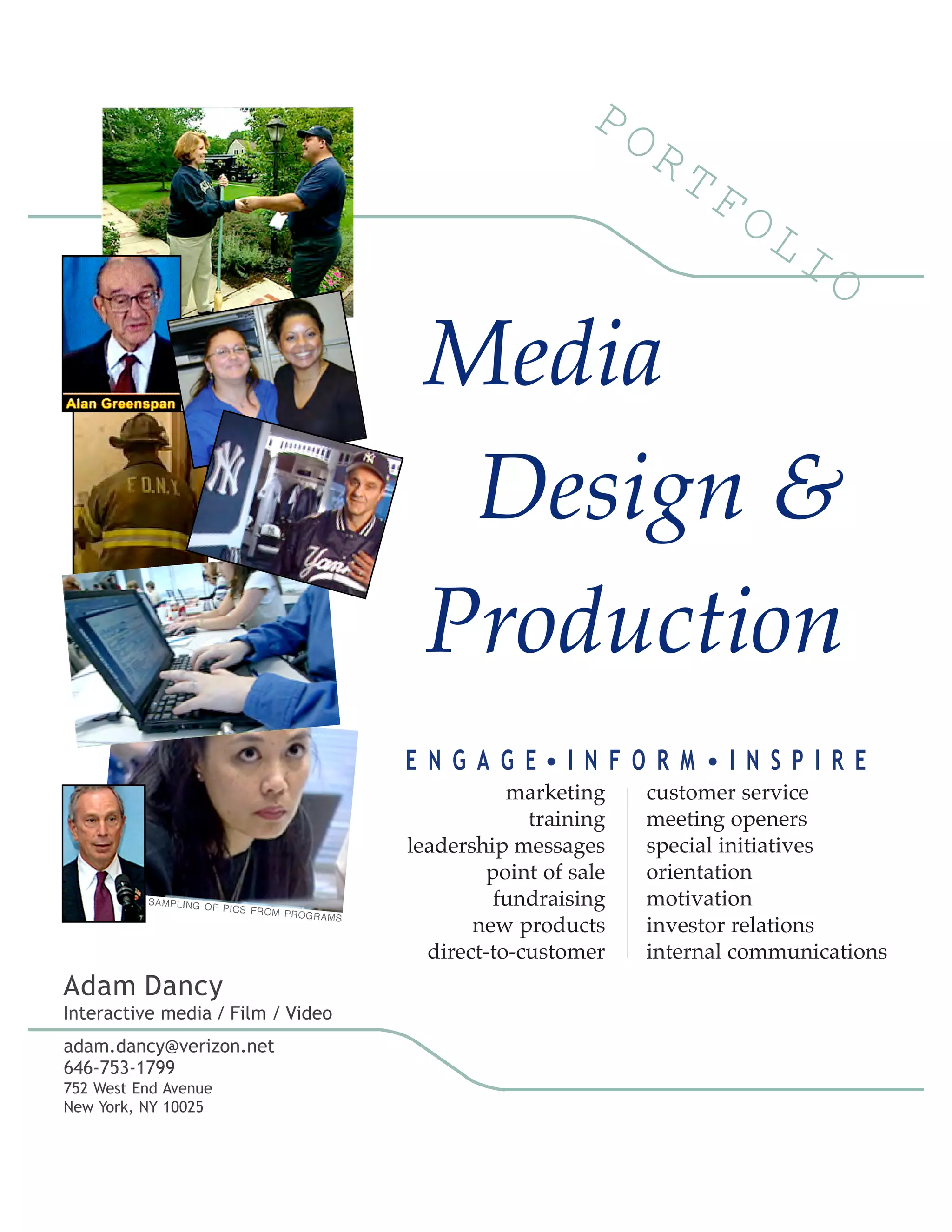 Portfolio Adam Dancy | PDF