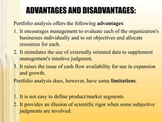 Portfolio analysis | PPT