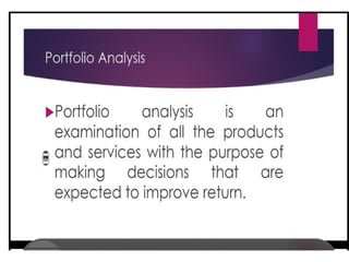 Portfolio analysis power point presentations | PPT