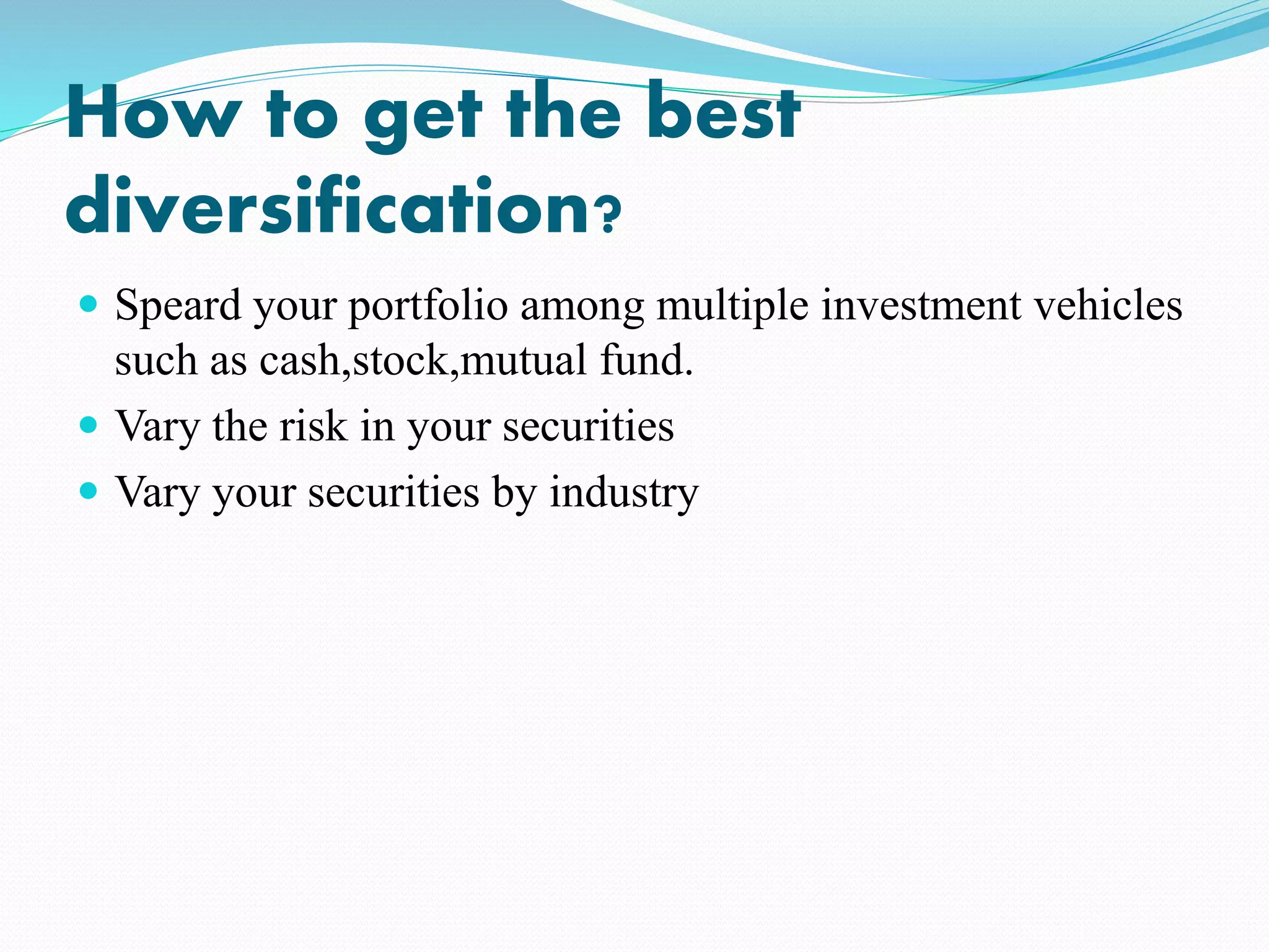 Portfolio Analysis Selection Portfolio Theory Return Portfolio Risk Efficient Set Of