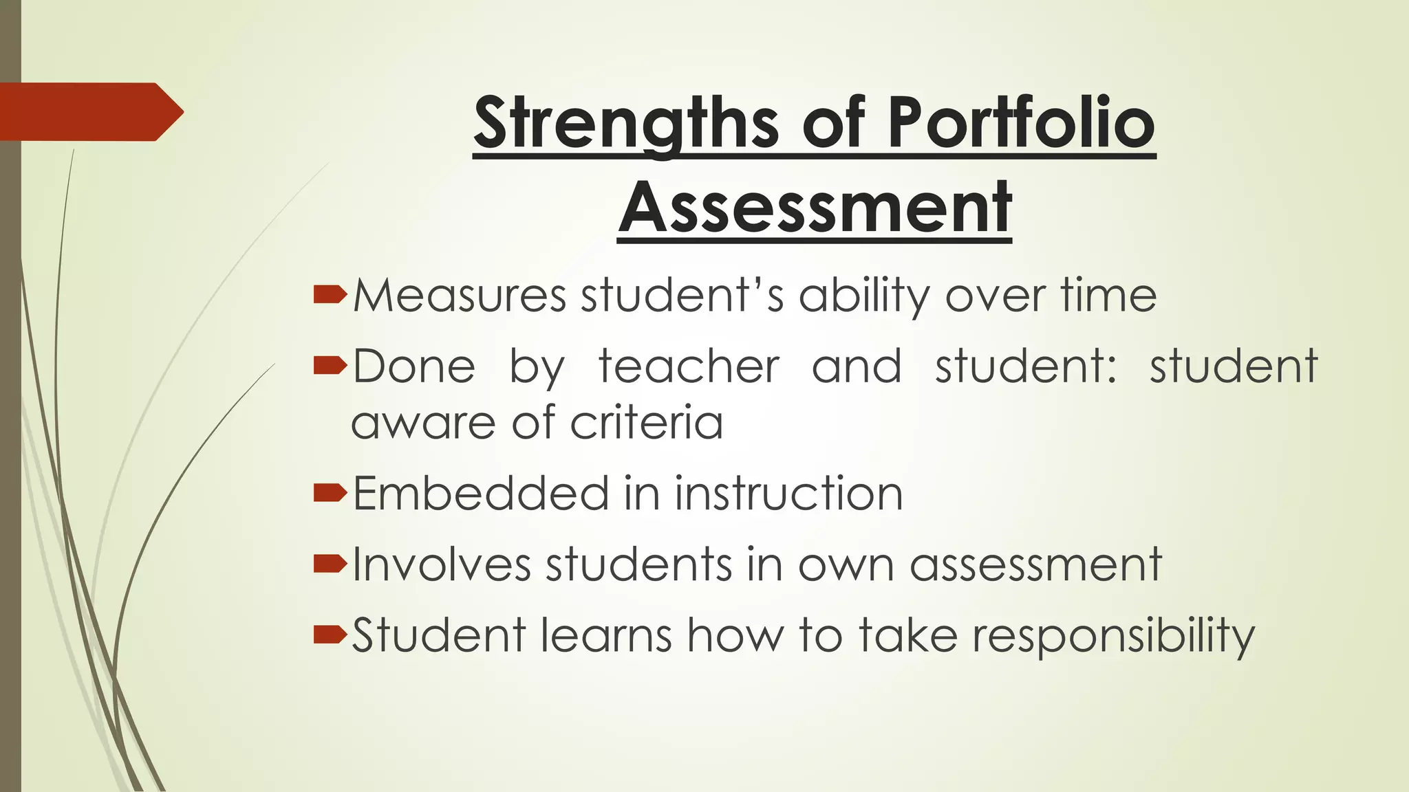 Portfolio assessment | PPTX