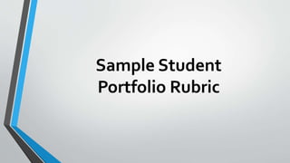 Portfolio Assessment | PPTX