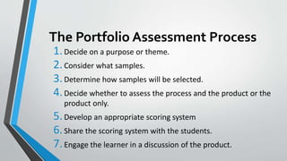 Portfolio Assessment | PPTX
