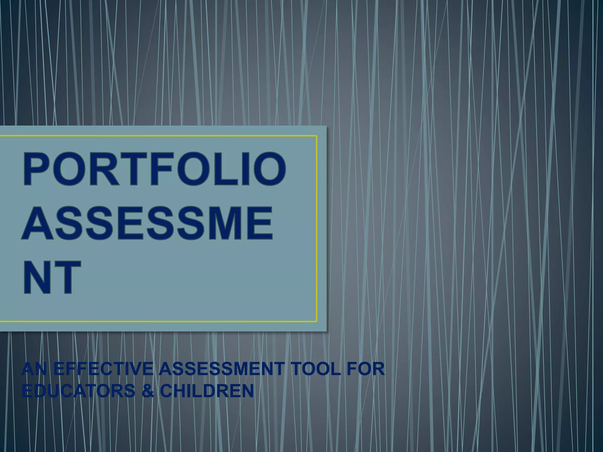 Portfolio assessment CBSE | PPTX