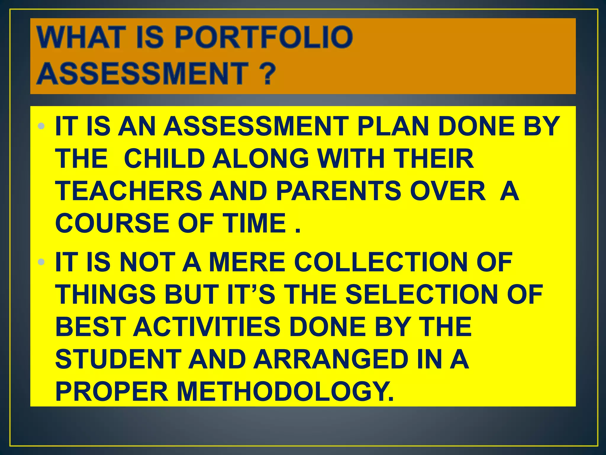 Portfolio assessment CBSE | PPTX