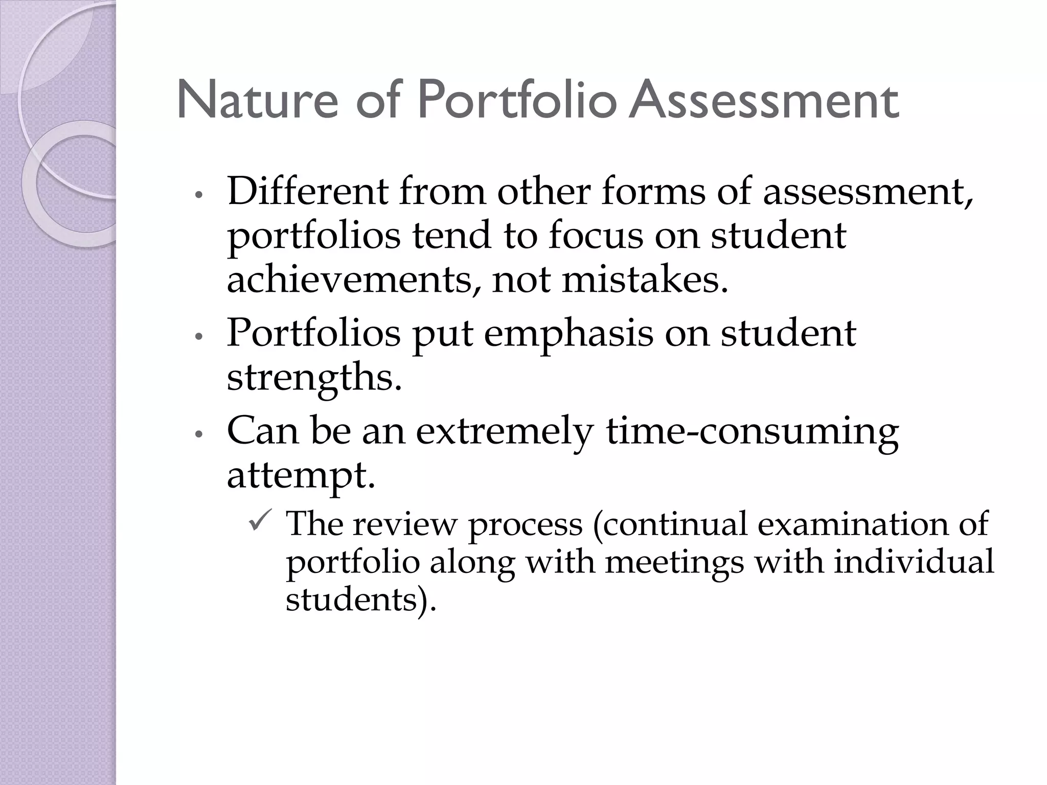 Portfolio assessment by dr.shazia zamir | PPTX