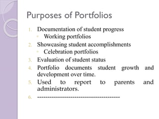 Portfolio assessment by dr.shazia zamir | PPTX | Educational Assessment ...