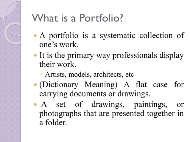 Portfolio assessment by dr.shazia zamir | PPT